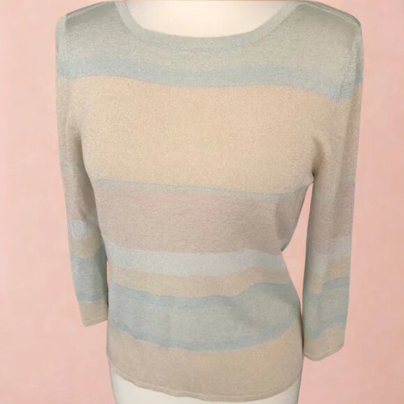 Talbots | Tops | Talbots Lightweight Shimmer Sweater | Poshmark